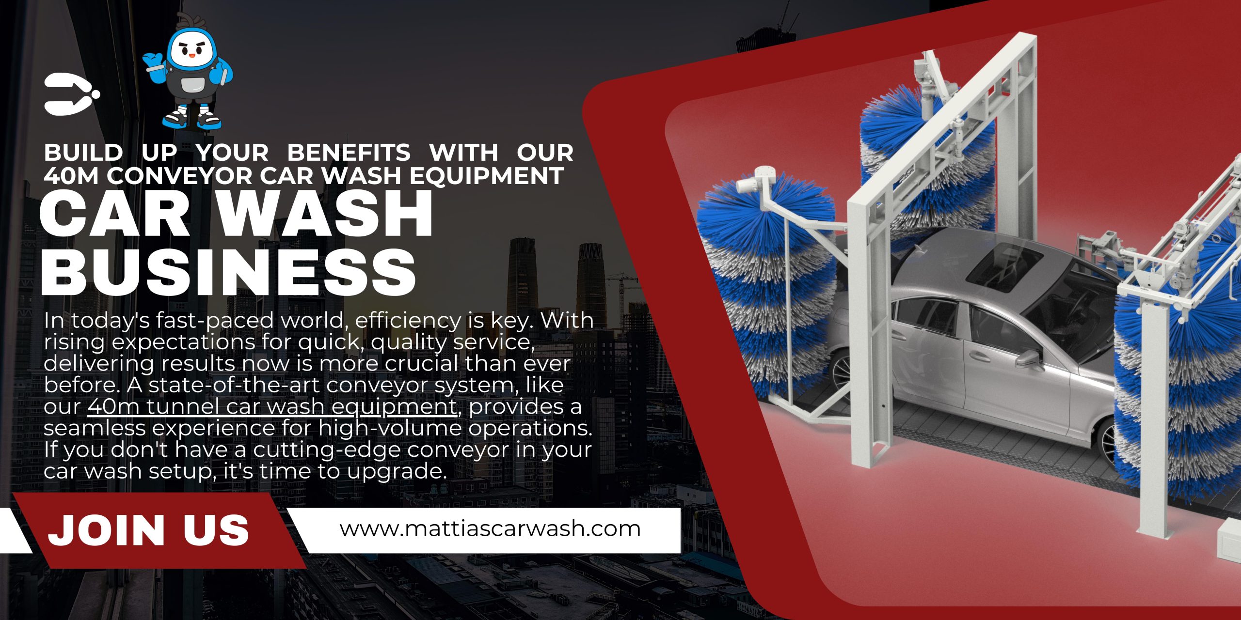 Build Up Your Benefits With Our 40m Conveyor Car Wash Equipment ...
