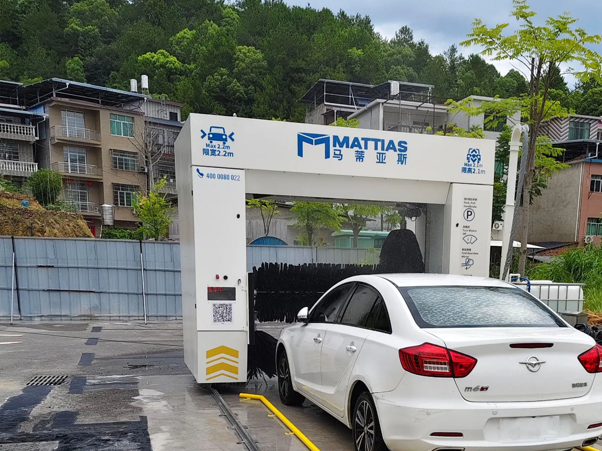 Successful Gas Stations With M-LM515B Gantry Car Wash Machine ...